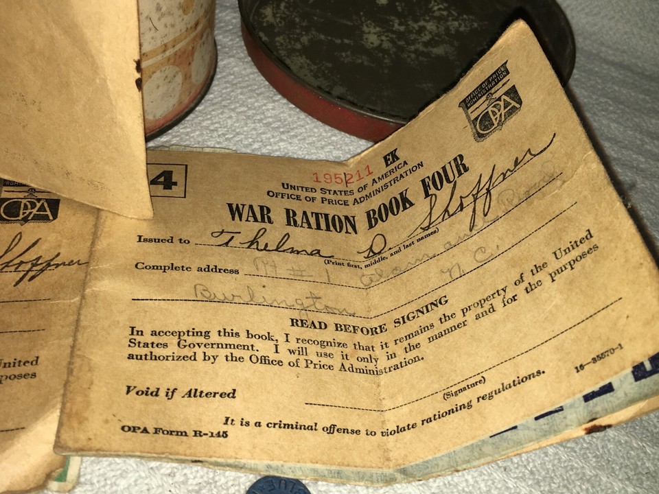 WW2 War Ration Coupon + Coin LOT 3 Books Red & Blue Tokens Ration in ...