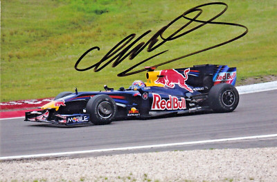 Mark Webber F1 Driver hand autographed 6x4 photo Red Bull Racing | eBay ...