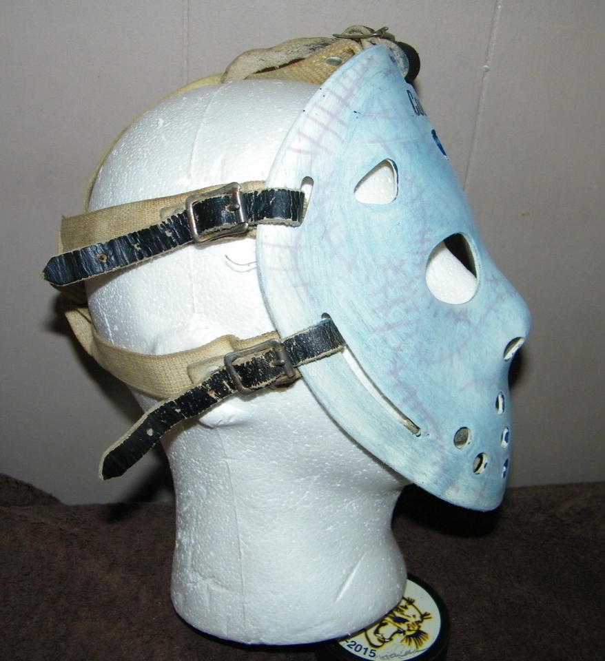 VINTAGE COOPER HM7 JR GOALIE MASK WITH ORIGINAL ELASTIC AND LEATHER ...