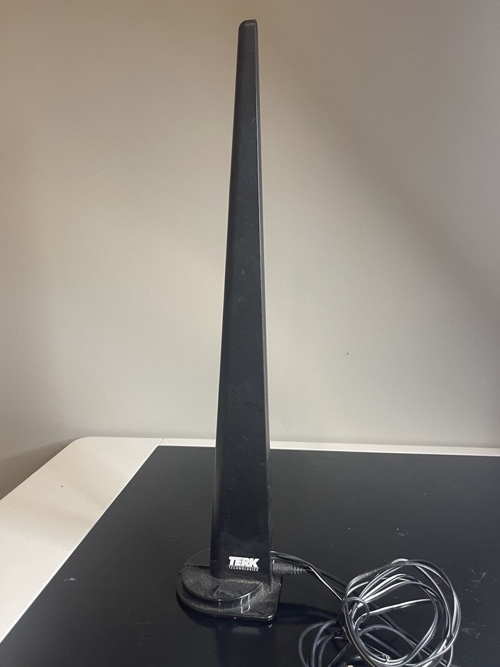 TERK Amplified AM/FM Stereo Indoor Antenna Tower (Black) | eBay