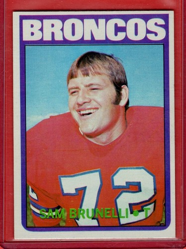 1972 Topps # 208 Sam Brunelli -- Broncos -- Box 724-174 | eBay