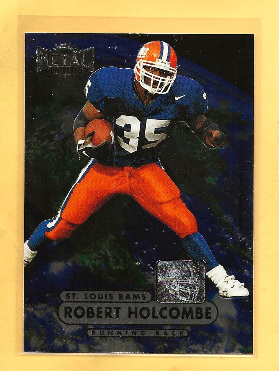 ROBERT HOLCOMBE - 1998 Metal Universe "Rookie" - #192 - Rams - #2 | eBay