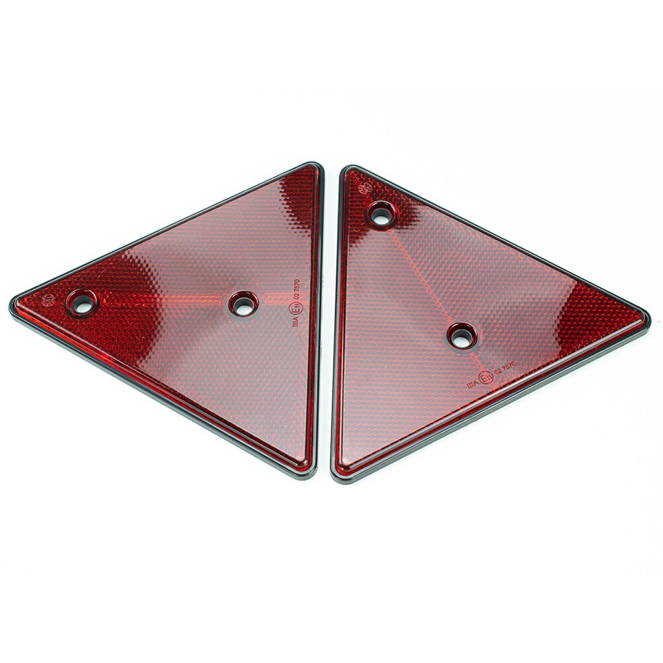 8X Reflective Triangles E Approved reflectors for Trailers Caravan ...