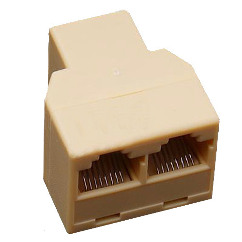 5X RJ45 1x2 Ethernet Connector Y Splitter 1 to 2 sockets Internet Cable ...