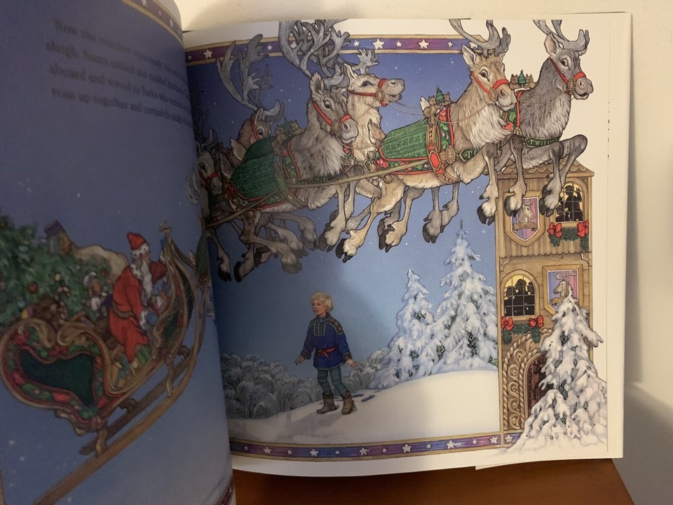 Signed - Jan Brett - The Wild Christmas Reindeer - with Signed Ornament ...
