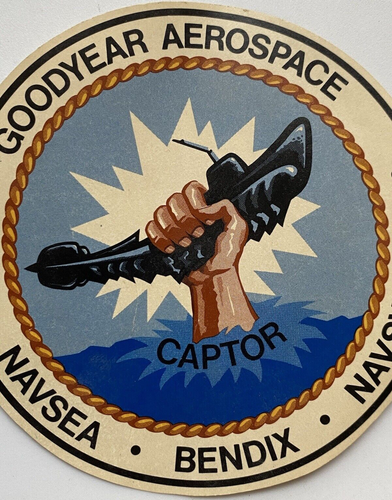Goodyear Aerospace US Navy Mark 60 CAPTOR Naval Mine 4" Round Decal ...