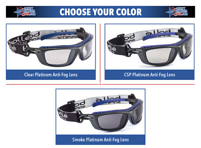 Bolle Baxter Safety Glasses Goggles ANSI Z87+ Work Eyewear Choose Color ...