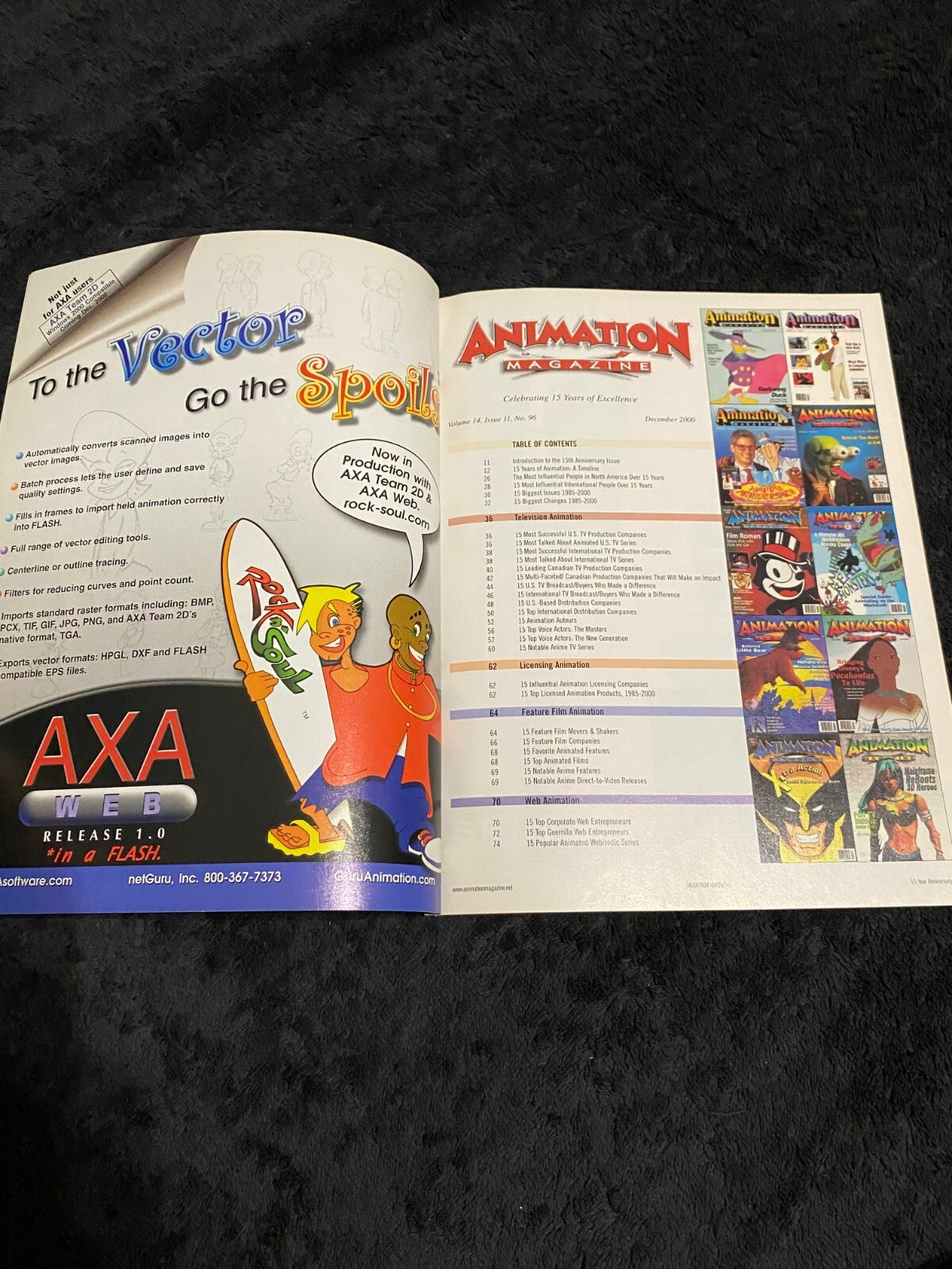 ANIMATION MAGAZINE 2000 15th Year, Cartoon Network, Nickelodeon, Disney ...