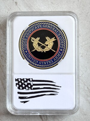 JAG US Army Judge Advocate General Corp Challenge Coin w/case | eBay