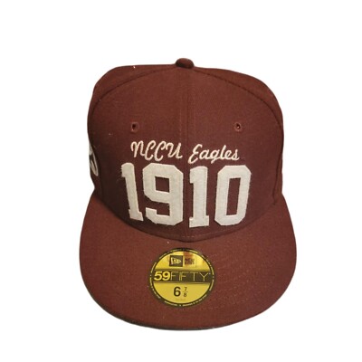 NCCU 1910 59fifty fitted baseball cap, size 6 7/8 Vintage Pre Owned | eBay