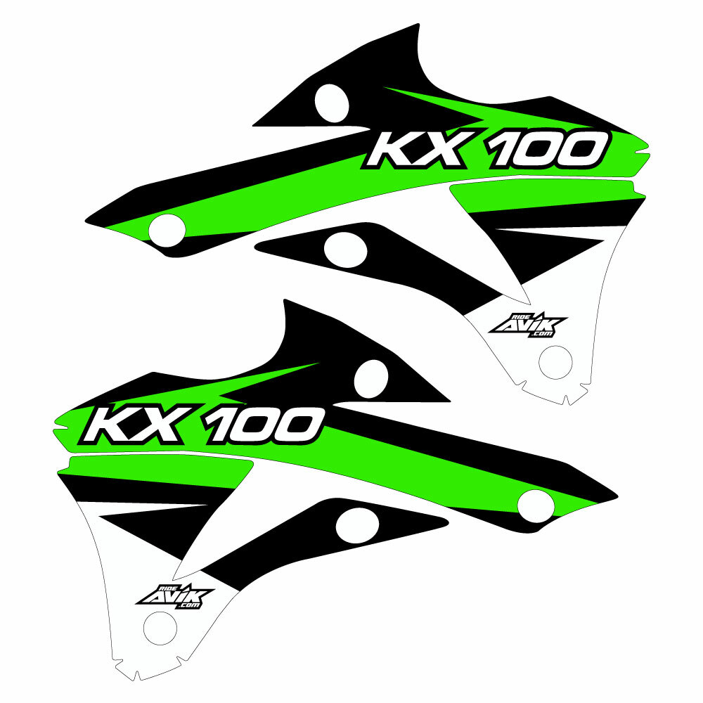 Kawasaki 2014-2019 KX100 Style E Shroud Graphics FREE SHIPPING!!! | eBay