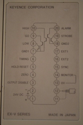 Keyence Corporation EX-V01 Digital Inductive Displacement Sensor EX-V Series | eBay
