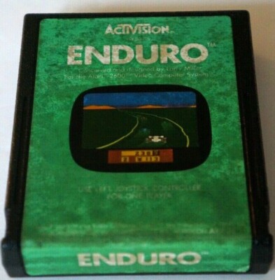 Activision ENDURO Atari 2600 Racing Video Game TESTED In Very Good ...