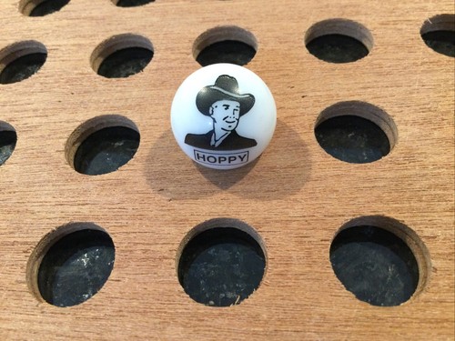 Vintage | "HOPPY" Hopalong Cassidy | Black Print on White Marble | eBay