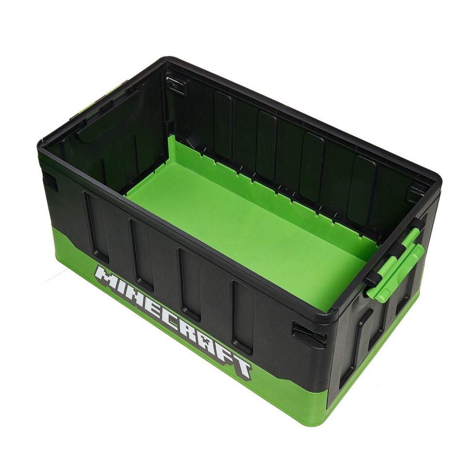 Numskull Official Minecraft Gaming Bedroom Storage Box with folding ...