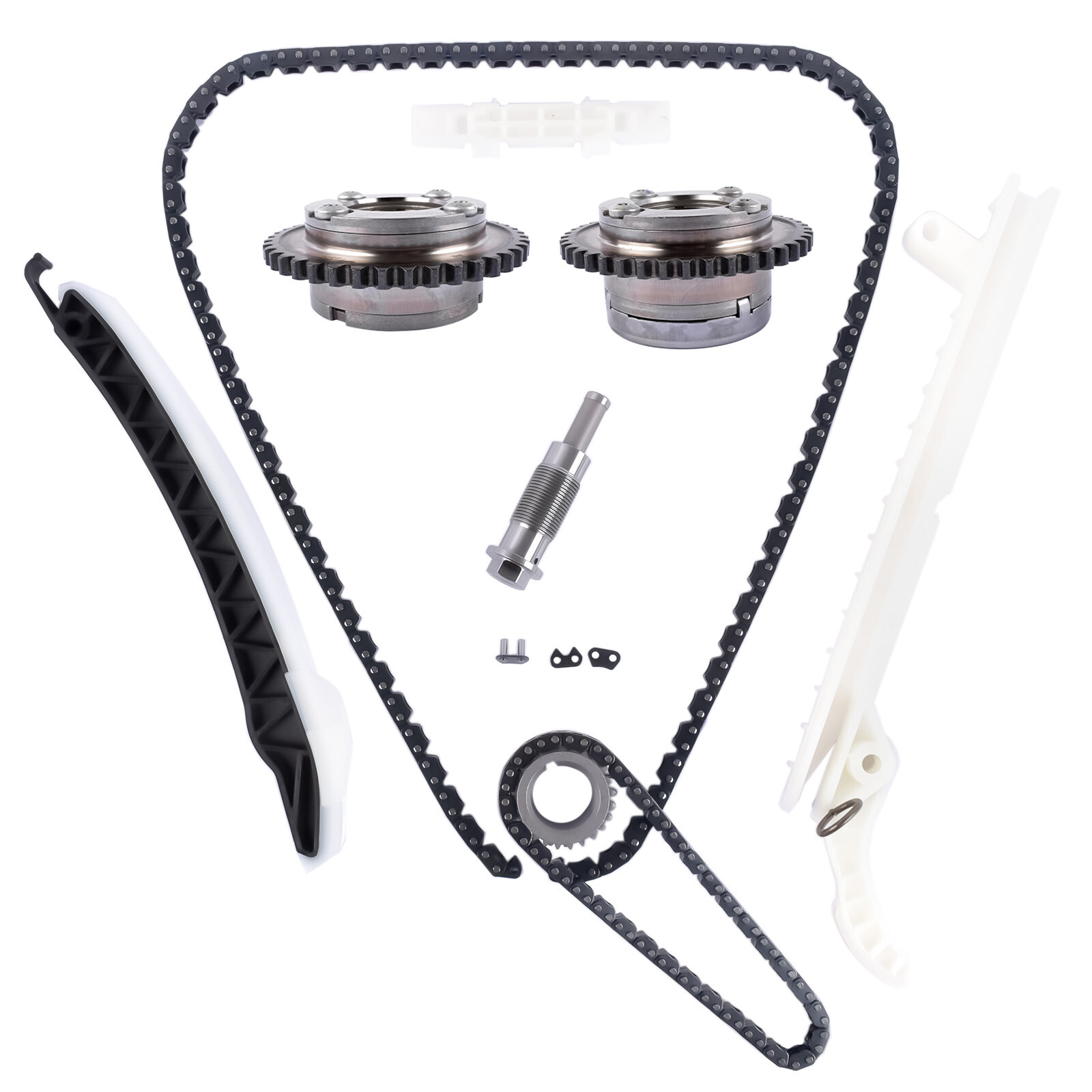 Timing Chain Kit Pair VVT Gears for Mercedes CLA250 E250 GLK200 C300 ...