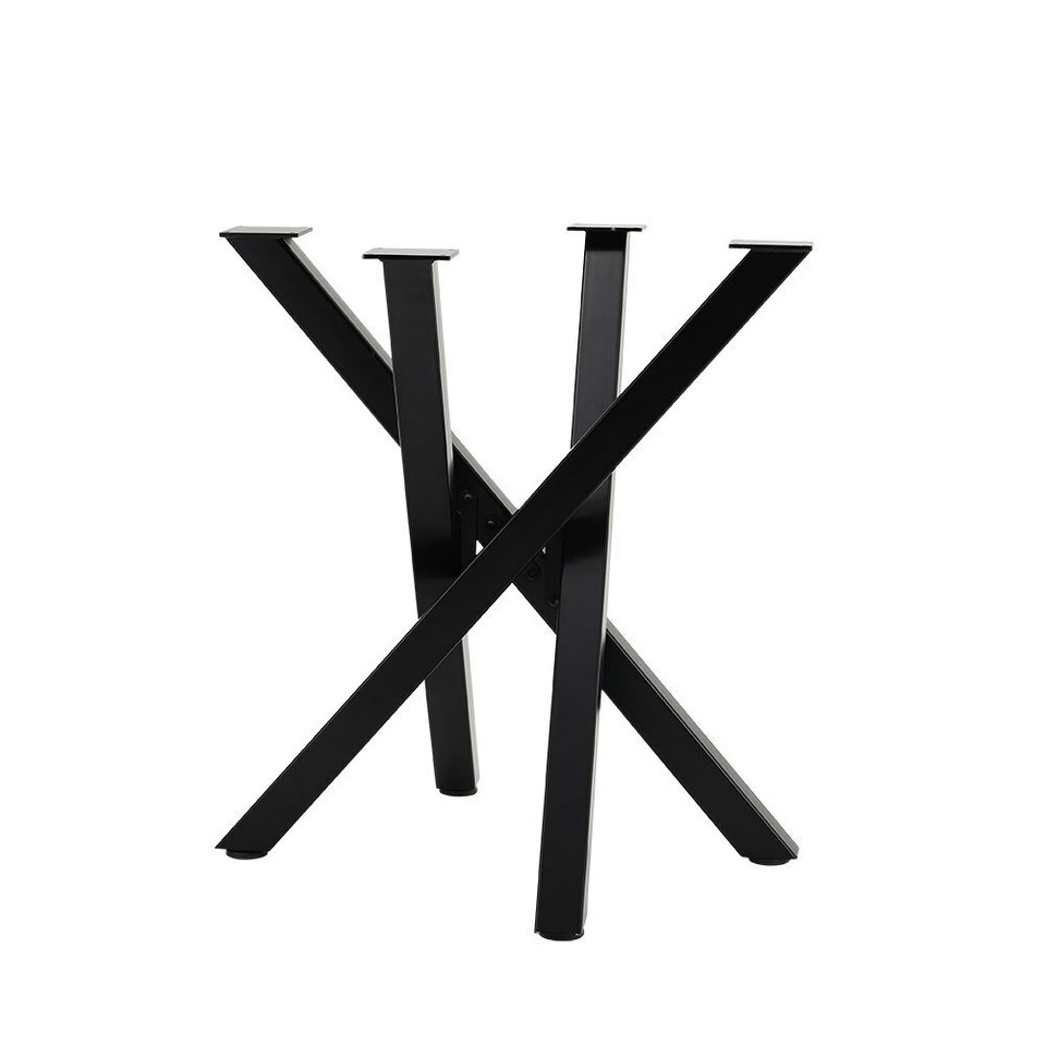 Industrial Cross X-Shaped Metal Table Legs Table Base Steel Legs for ...