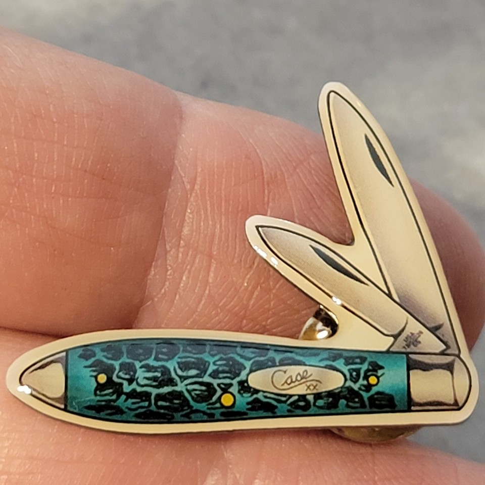 CASE XX Knives Logo Hat Lapel Pin Two Blade Tear Drop Jack | eBay