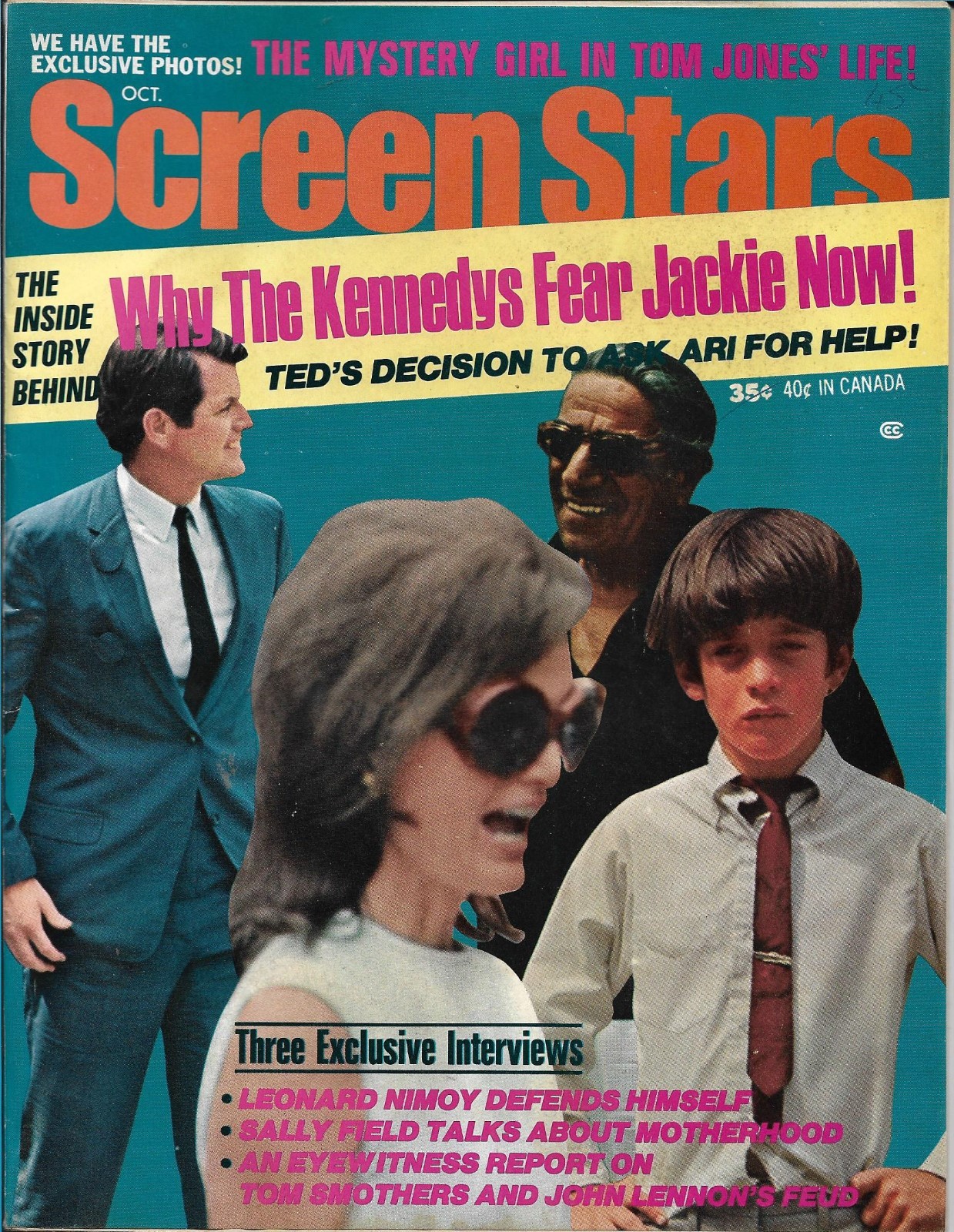 Screen Stars magazine- October 1969, Laugh-In, Leonard Nimoy, Sally ...