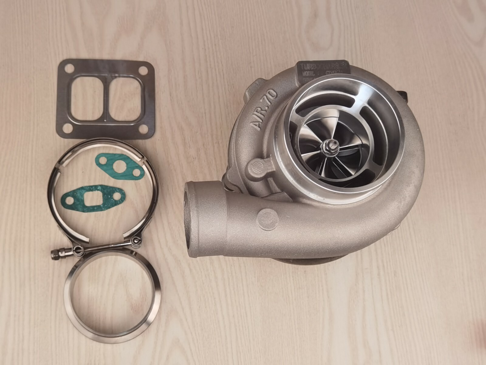 Turbo Universal Fitment GT45R GT35 T66 A/R .70 A/R cold 1.00 hot T4 ...