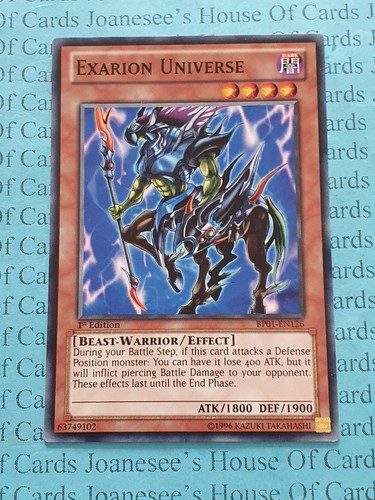 Exarion Universe BP01-EN126 Common Yu-Gi-Oh Card 1st Edition New | eBay