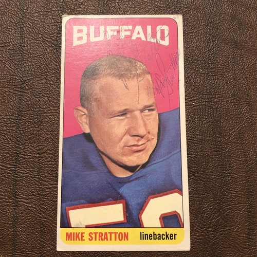 1965 TOPPS MIKE STRATTON AUTO/SIGNED #42 BUFFALO BILLS FOOTBALL CARD | eBay