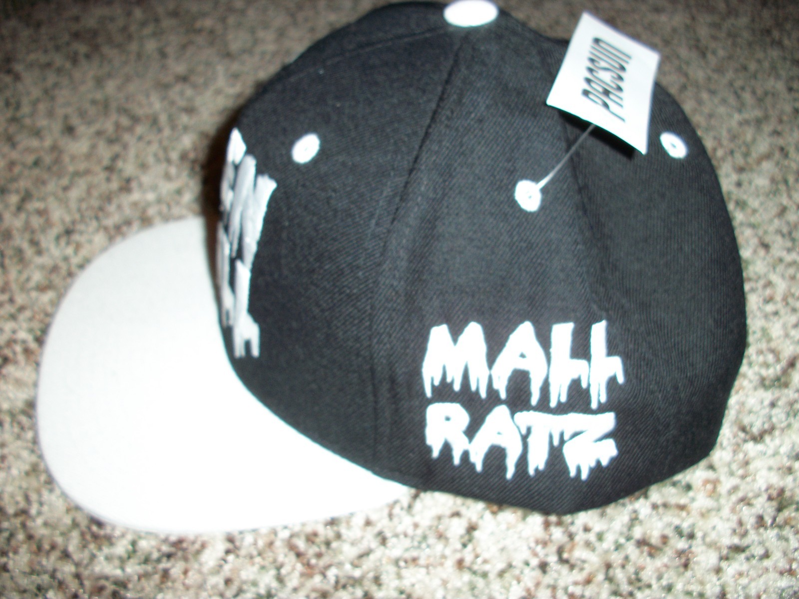BEEN TRILL New NWT Men Snapback Adjustable Black MALL RATZ White ...