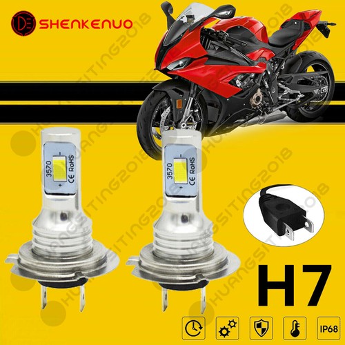 Xenon White LED Bulbs Headlight Conversion Kit For BMW S1000RR 2009 ...