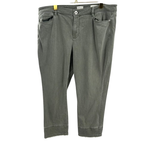 J Jill Women’s Crop Jeans Size 14 Faded Gray Stretch Denim Casual ...
