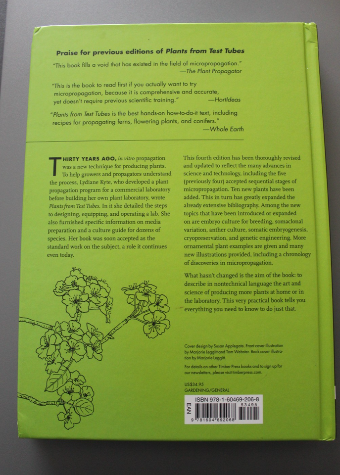 Plants from Test Tubes : An Introduction to Micropropogation by Mark ...