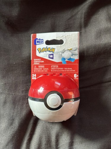 Pokemon Mega Construx Quaxly Mini Action Figure Series 18 Pokeball ...