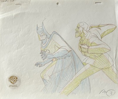 BATMAN & HENCHMAN Original Production Drawing A3 Mask of Phantasm BTAS ...