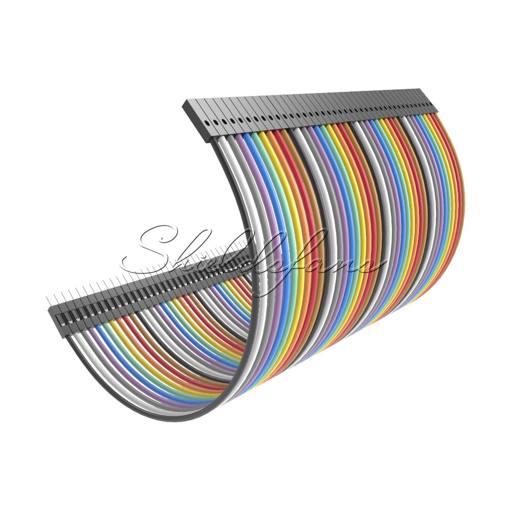 40Pin Dupont 40PCS 10CM Male To Female Jumper Wire Ribbon Cable for ...