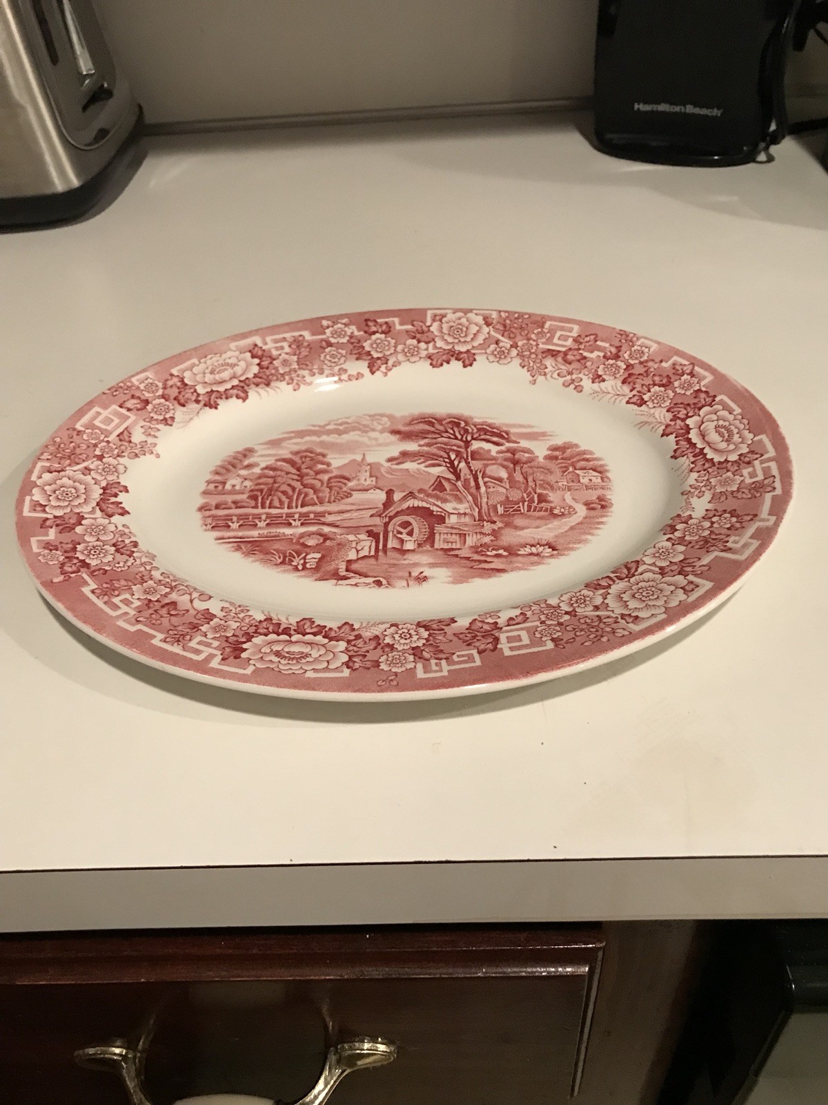 Antique Barratt's of Staffordshire, England "OLD ENGLISH" Pink 12 ...