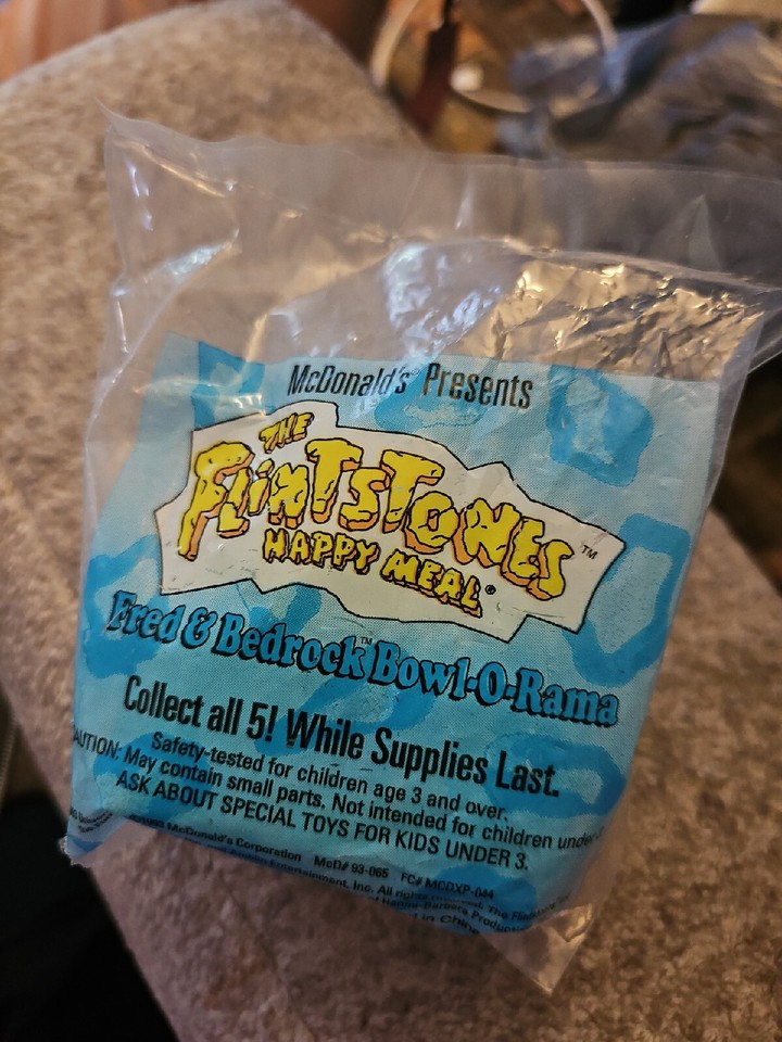 McDonald's Flintstones Fred & Bedrock Bowl-O-Rama 1993 | eBay