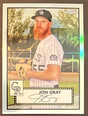 2021 TOPPS CHROME PLATINUM ANNIVERSARY JON GRAY REFRACTOR #363 COLORADO ...