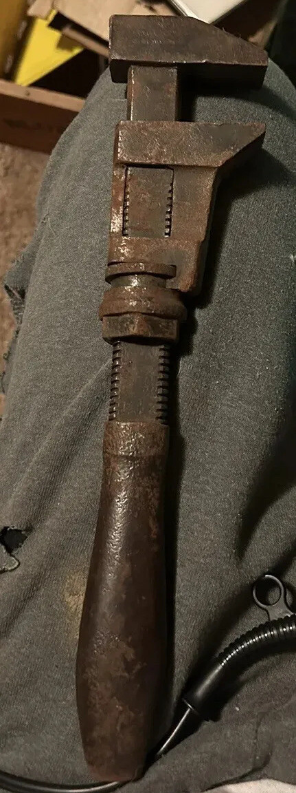 Antique B & C Pipe Wrench Monkey Wrench 12 1/4” with 2 1/4” Mouth USA ...
