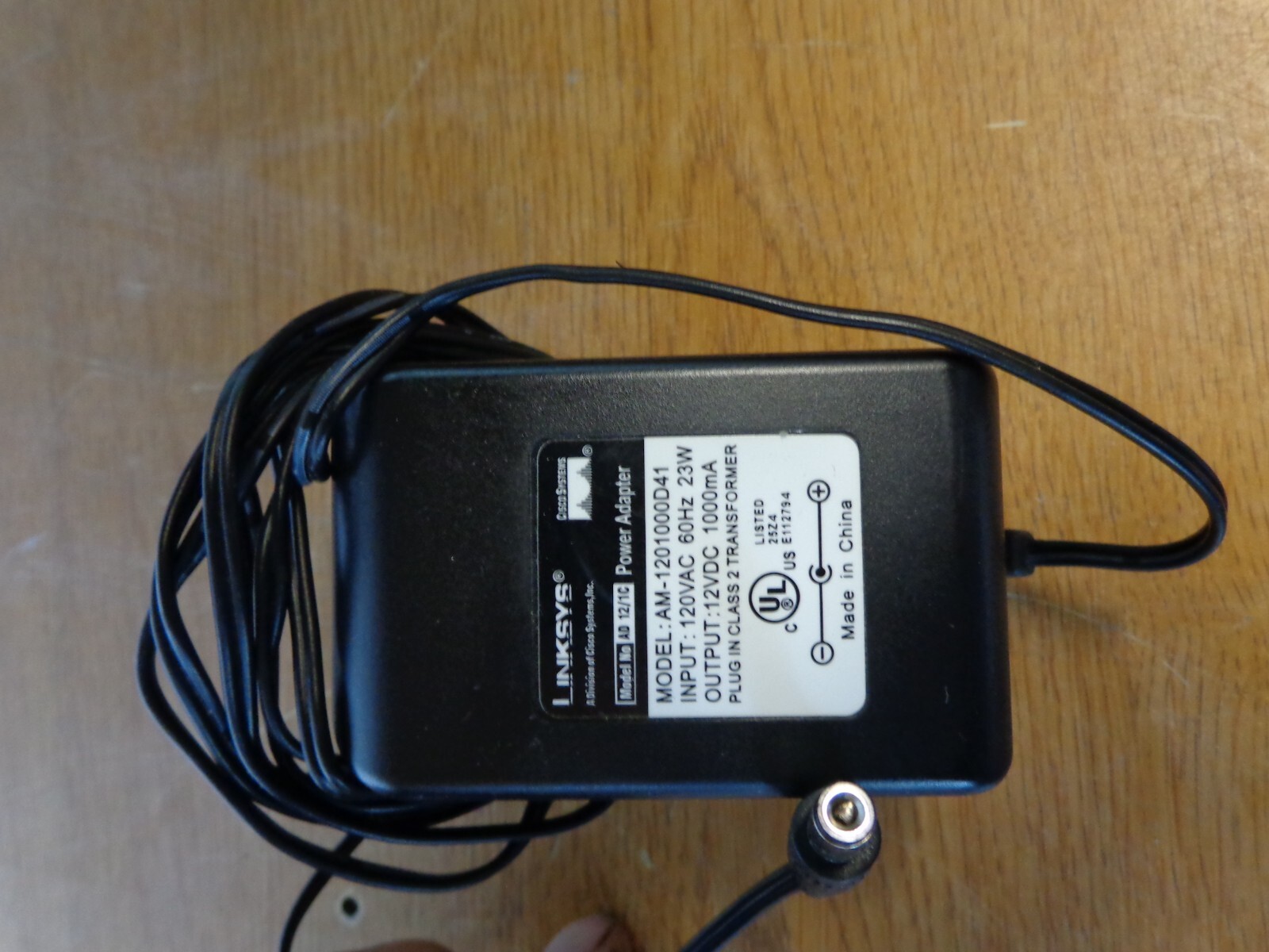 Linksys Power Supply MT12-4120100D41 AC Adapter 12V 1A Model AD 12/1C ...