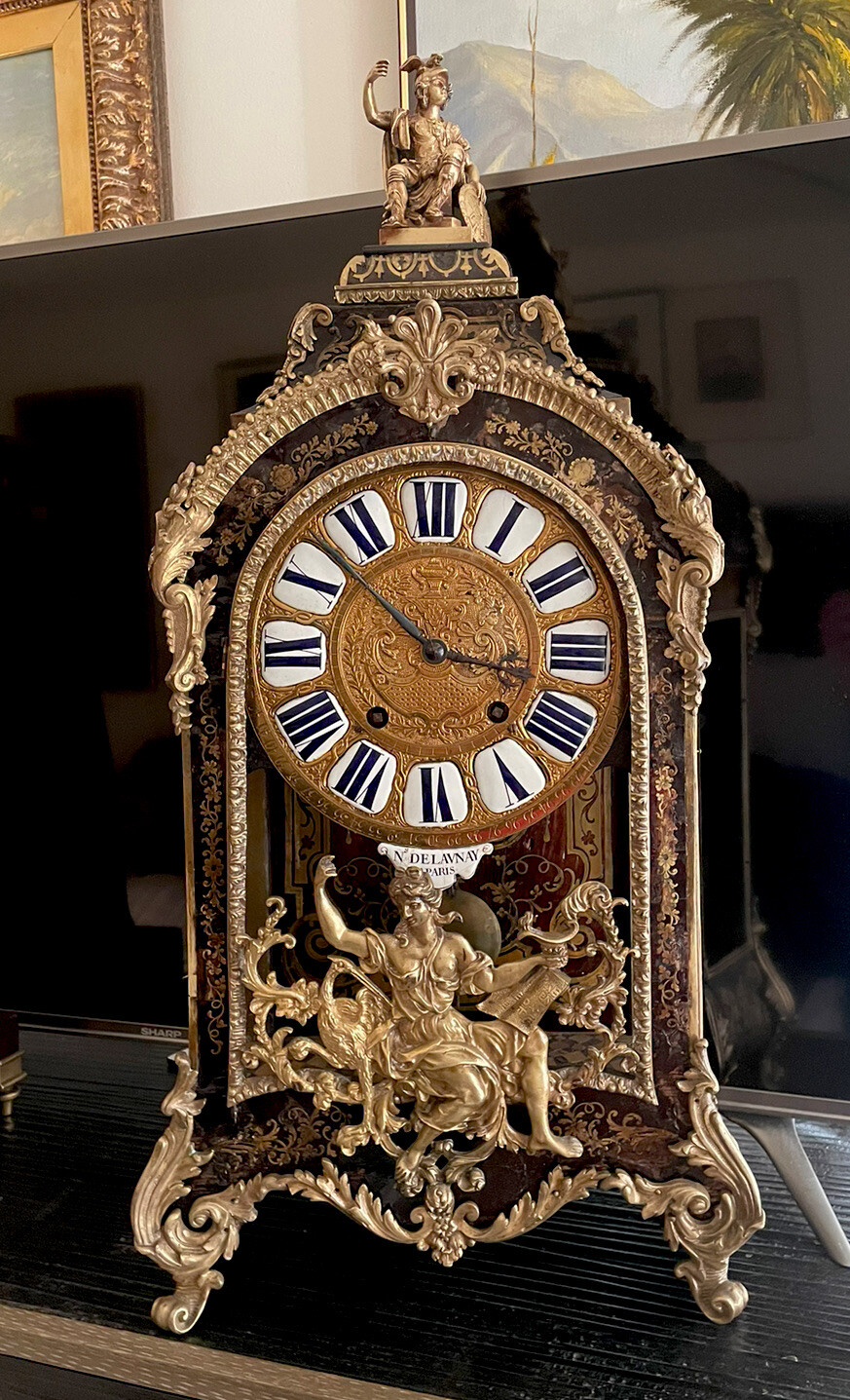 Rare Antique 18th Century French Boulle Bracket Clock By Nicolas ...