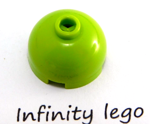 10 LEGO Lime Round Brick 2x2 Dome Bottom Axle Holder (30367) - 10 ...