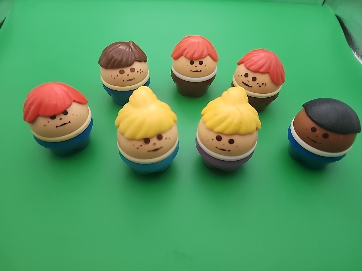 Vtg Little Tikes Toddler Tots Chunky People Lot of 7 Plastic School ...