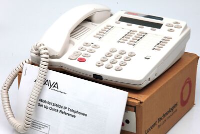 New - Avaya 4624 IP with Display Telephone White 4624D02A - 700059405 ...