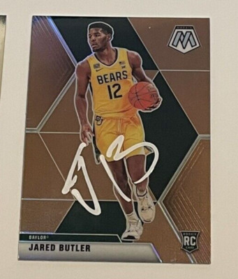 Jared Butler Signed 2021 Panini Mosaic RC Butler #274 Bronze Parallel ...