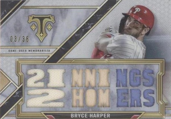 2021 Topps Triple Threads - Triple Threads Relics #TTR-BH3 Bryce Harper ...