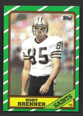 1986 Topps #342 Hoby Brenner New Orleans Saints | eBay