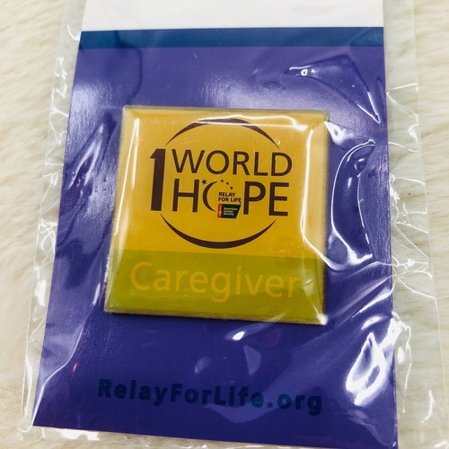 American Cancer Society 1 World Hope Relay for Life Pin - Caregiver | eBay