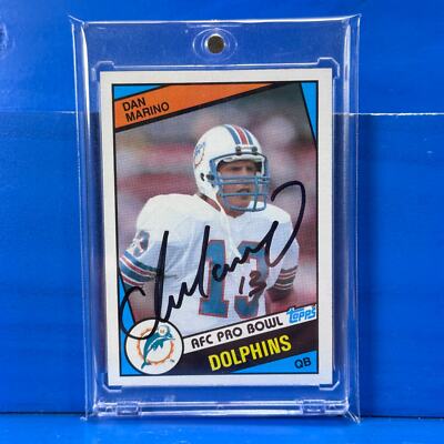 DAN MARINO Autographed 1984 Topps #123 Rookie Card RC Miami Dolphins ...