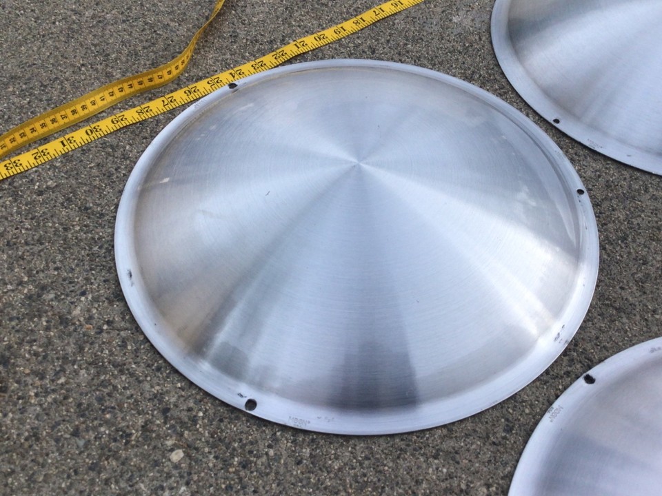 RARE Vintage SET x4 MOON Eyes HUBCAPS Aluminum Disc Hub Caps Racing Hot ...