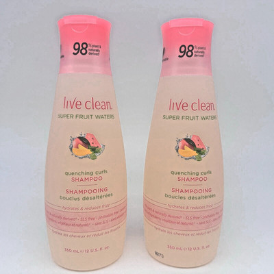 Live Clean Shampoo, Super Fruit Waters Quenching Curls, 12 Oz X 2 PK | eBay