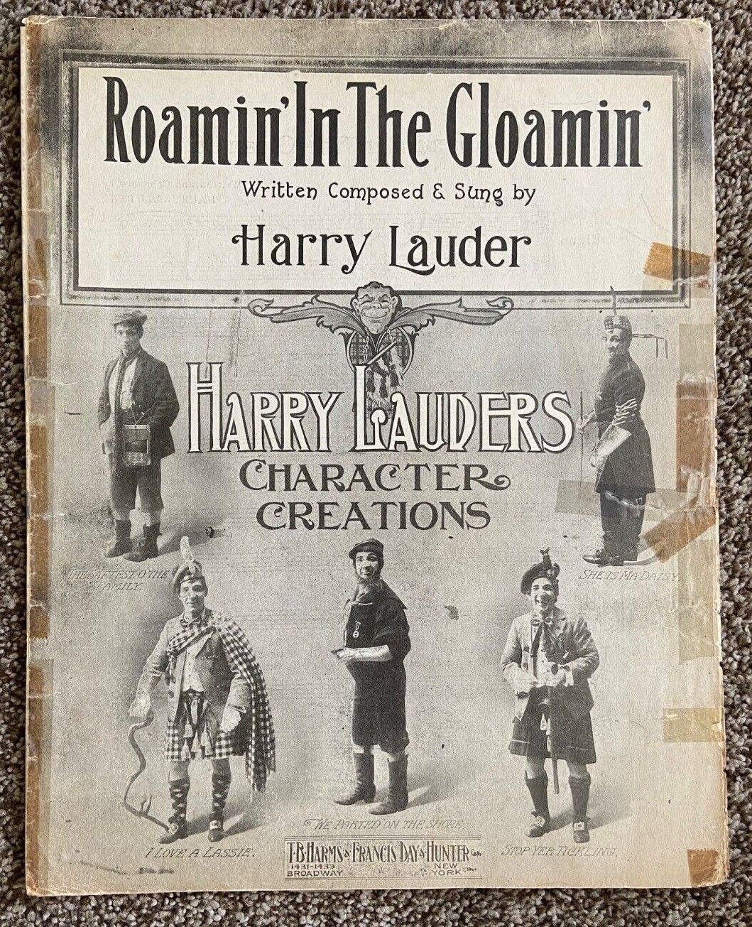 Vintage 1911 - Roamin' in the Gloamin" by Harry Lauder's Sheet Music | eBay